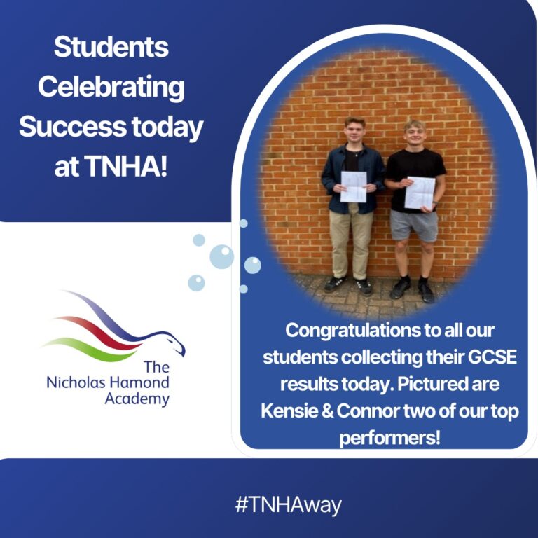 Celebrating Exam Success at TNHA - The Nicholas Hamond Academy
